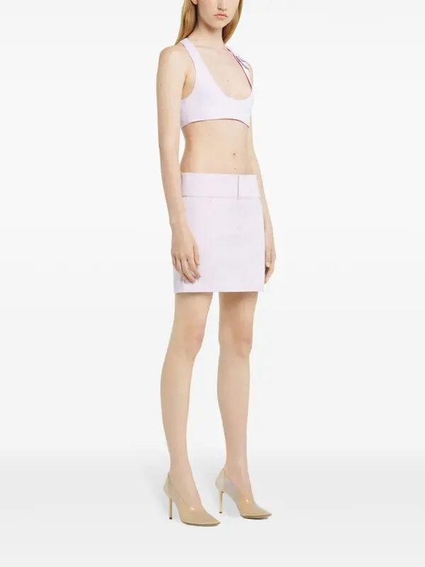 COURREGES Belted Mini Skirt - Pink