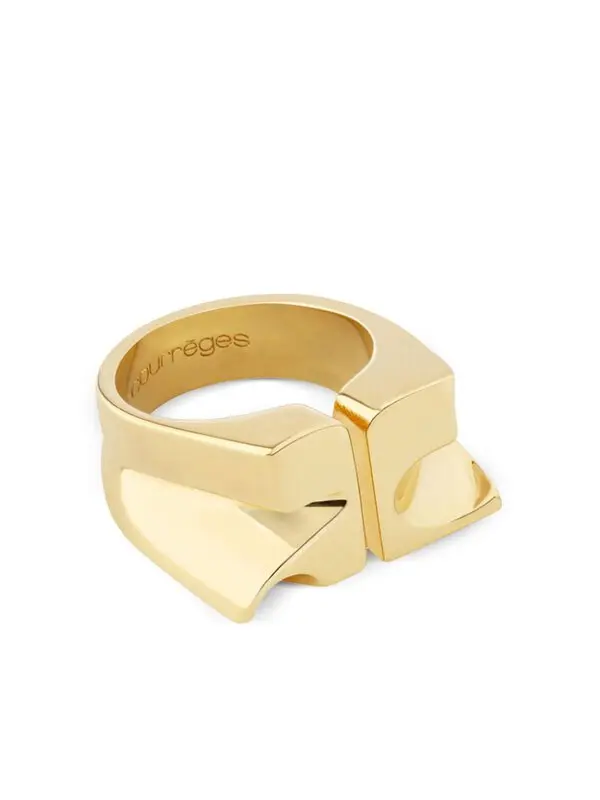 COURREGES Ac Signet Ring - Gold