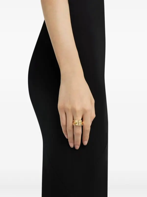 COURREGES Ac Signet Ring - Gold