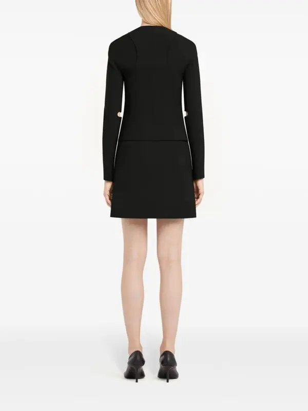 COURREGES Heritage Clipped Mini Skirt - Black