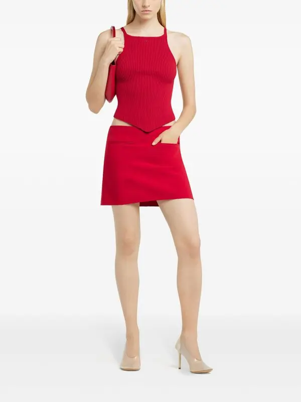 COURREGES Heritage Pockets Mini Skirt - Red