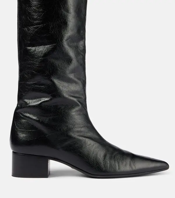 Khaite Andee Leather Over-the-knee Boots
