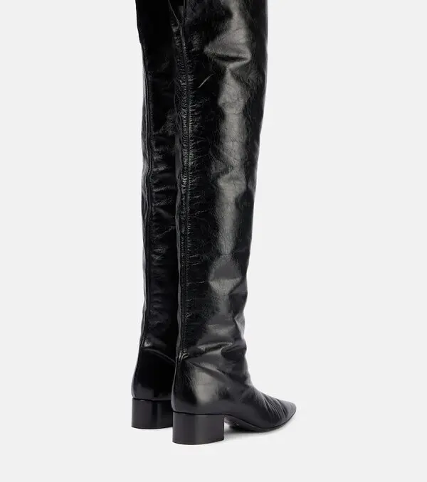 Khaite Andee Leather Over-the-knee Boots
