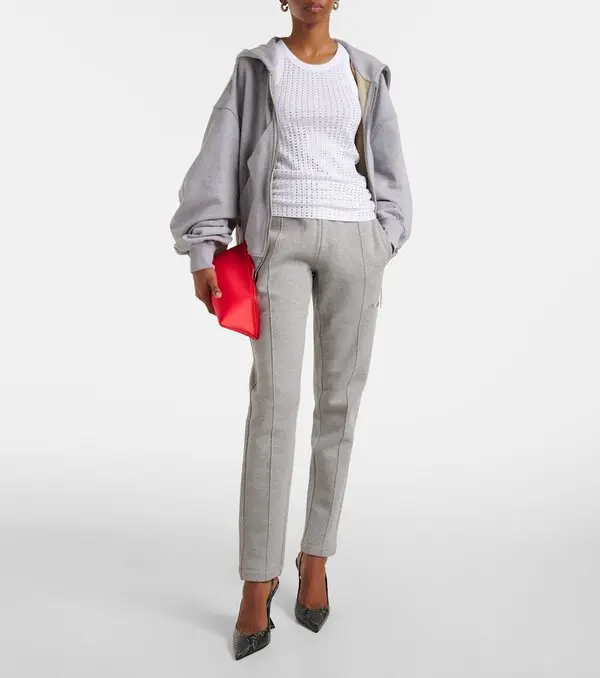 Attico Cotton Fleece Track Pants