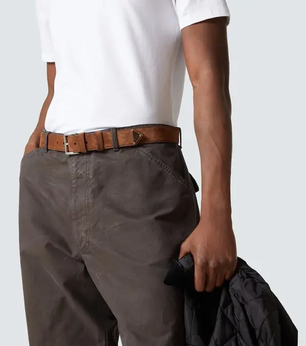 Prada Suede Leather Belt
