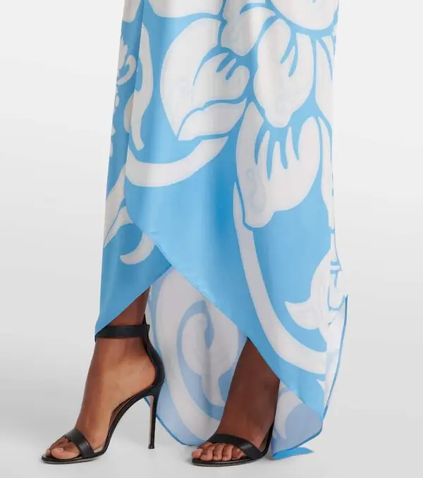 Etro Printed Silk Midi Dress