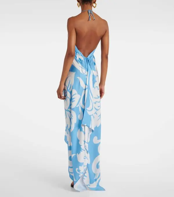 Etro Printed Silk Midi Dress
