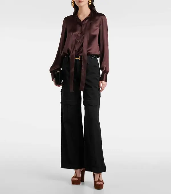 TOM FORD Angelina 130 Suede Platform Sandals
