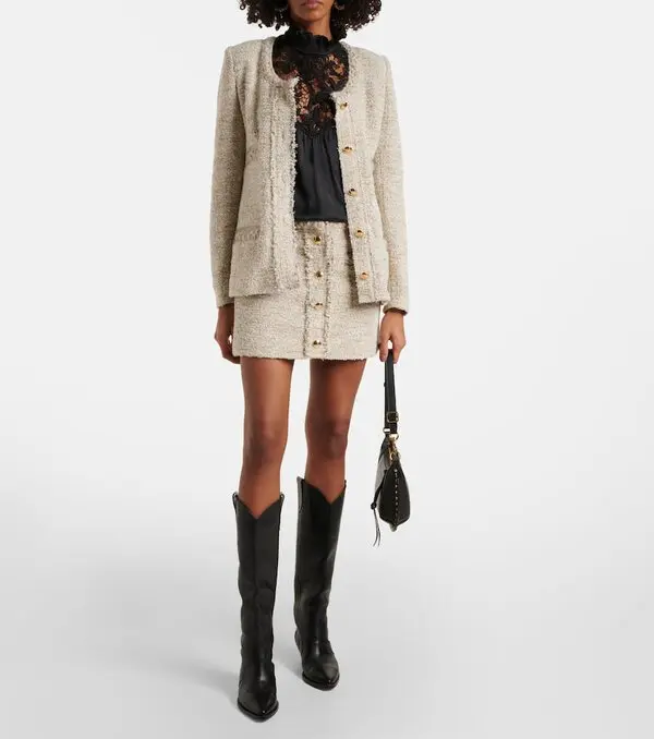 Isabel Marant Étoile Gleny Tweed Miniskirt