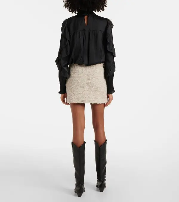 Isabel Marant Étoile Gleny Tweed Miniskirt