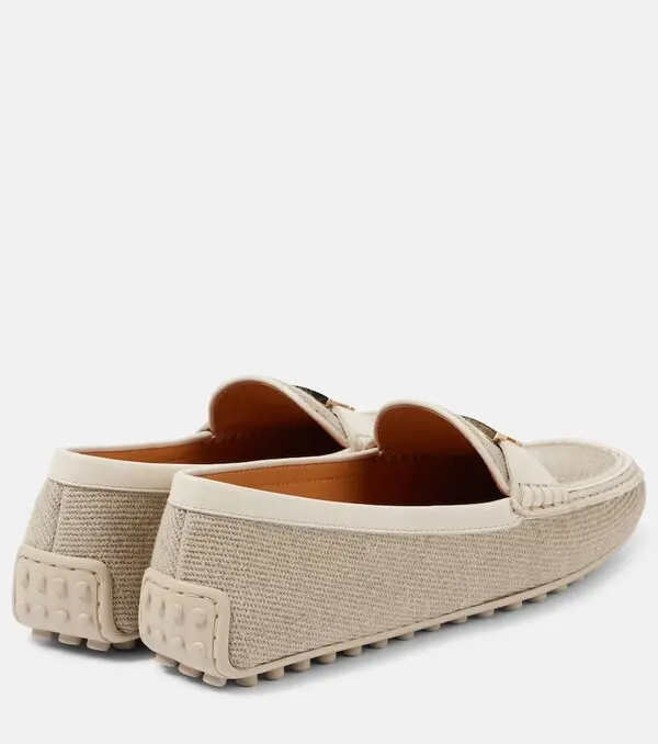 TOD'S Gommino Canvas Driving Shoes