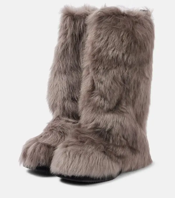 Attico Robin Knee-high Shearling Boots