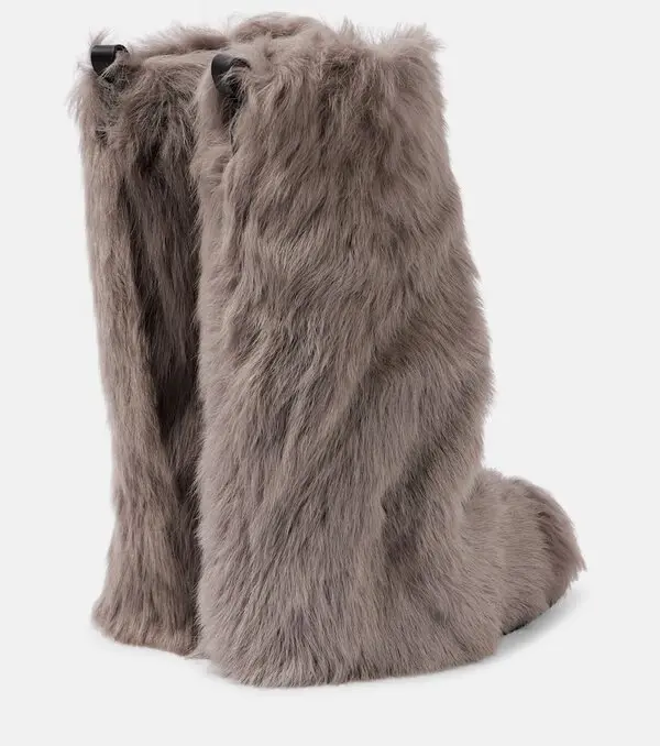 Attico Robin Knee-high Shearling Boots