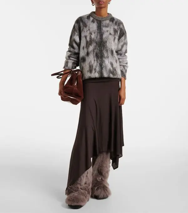 Attico Robin Knee-high Shearling Boots