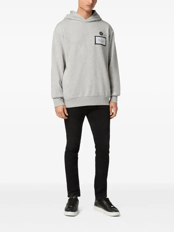 Philipp Plein Appliqué Hooded Sweatshirt