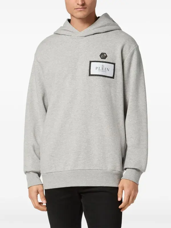 Philipp Plein Appliqué Hooded Sweatshirt