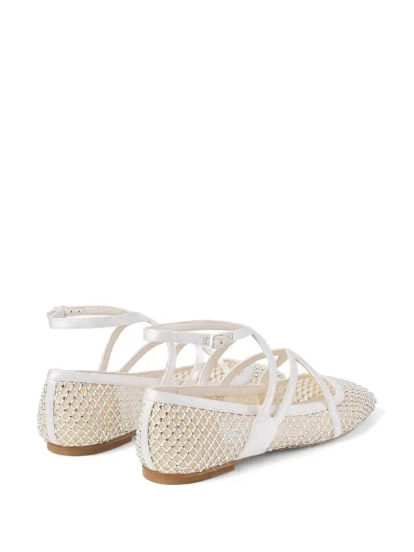 JIMMY CHOO Astoria Ballet Flats - Neutrals