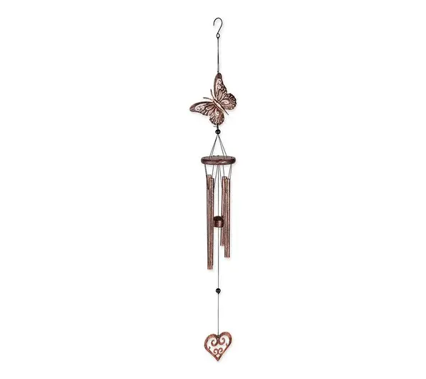 ZINGZ & THINGZ Butterfly & Heart Wind Chimes - One-color