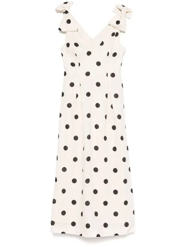 Zimmermann Crush Linen Midi Dress - Beige