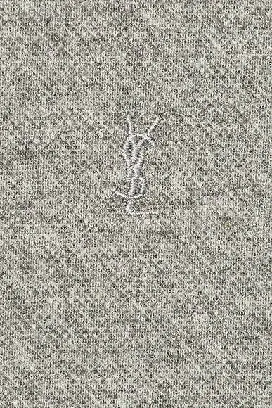 Saint Laurent Pique Polo - Grey