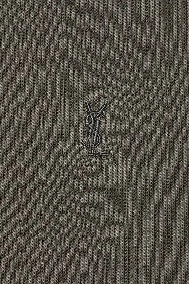 Saint Laurent Embroidered Tank Top - Grey