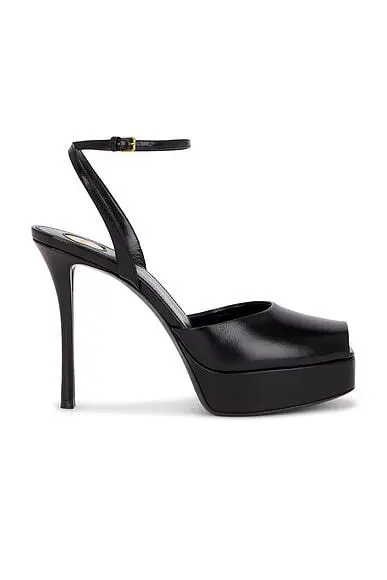 Saint Laurent La Scandale Platform Sandal