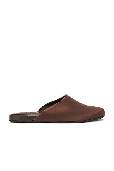 ANCIENT GREEK SANDALS Satin Slipper - Brown
