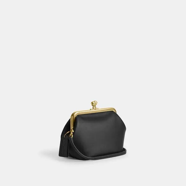 Coach Kisslock Frame Bag - Brass/Black | Editorialist
