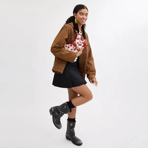 Coach Hamptons Hobo Bag With Cherry Print