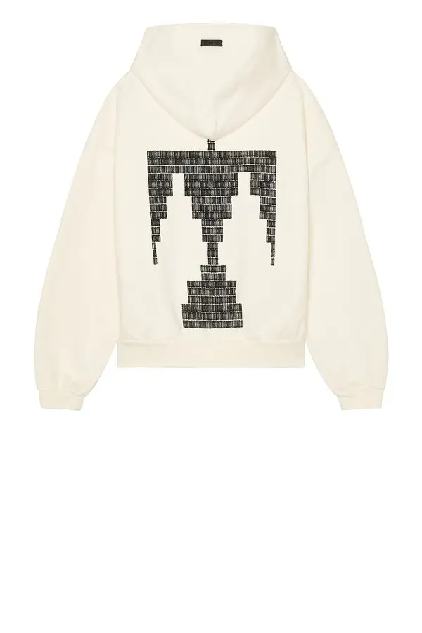 Fear Of God Overlapped Thunderbird Print Hoodie - Cream