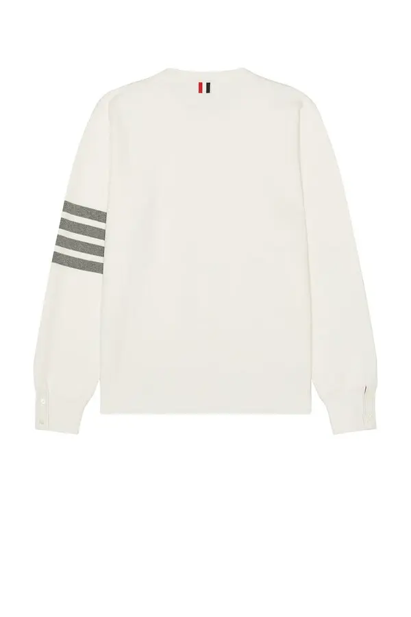 Thom Browne Milano Stitch Crew Neck Pullover