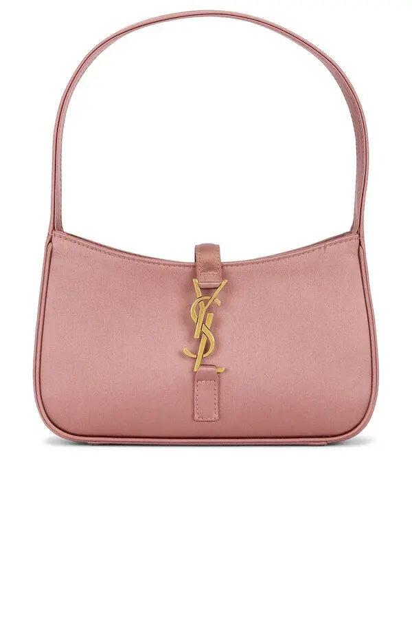 Saint Laurent Mini Le 5 A 7 Hobo Bag - Dragee | Editorialist