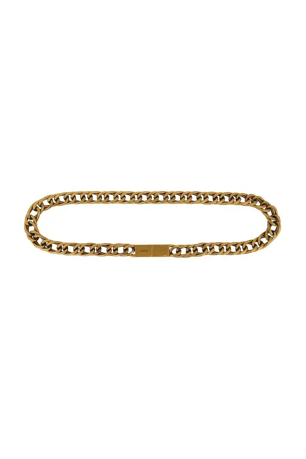 Saint Laurent Chain Belt - Light Bronze Free