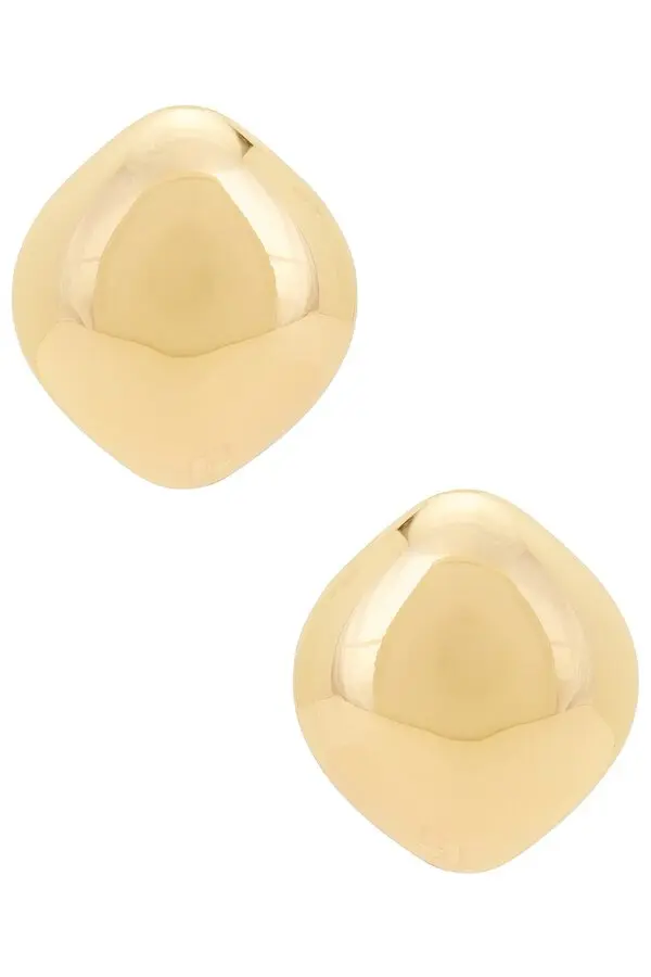 JENNIFER FISHER Puffy Cushion Earrings - Yellow Gold