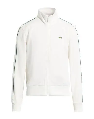 Lacoste Sweatshirt Size Polyester, Cotton, Elastane - White