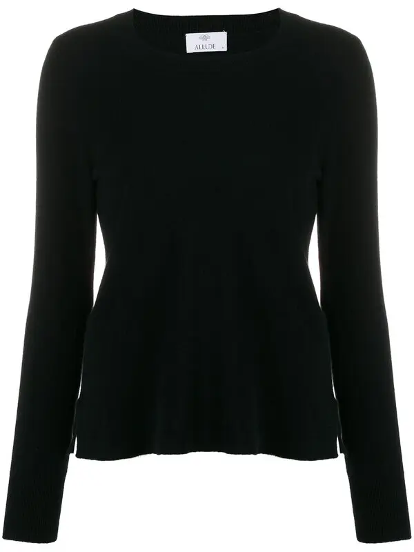 ALLUDE Cashmere Sweater - Black