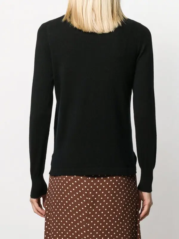 ALLUDE Cashmere Sweater - Black