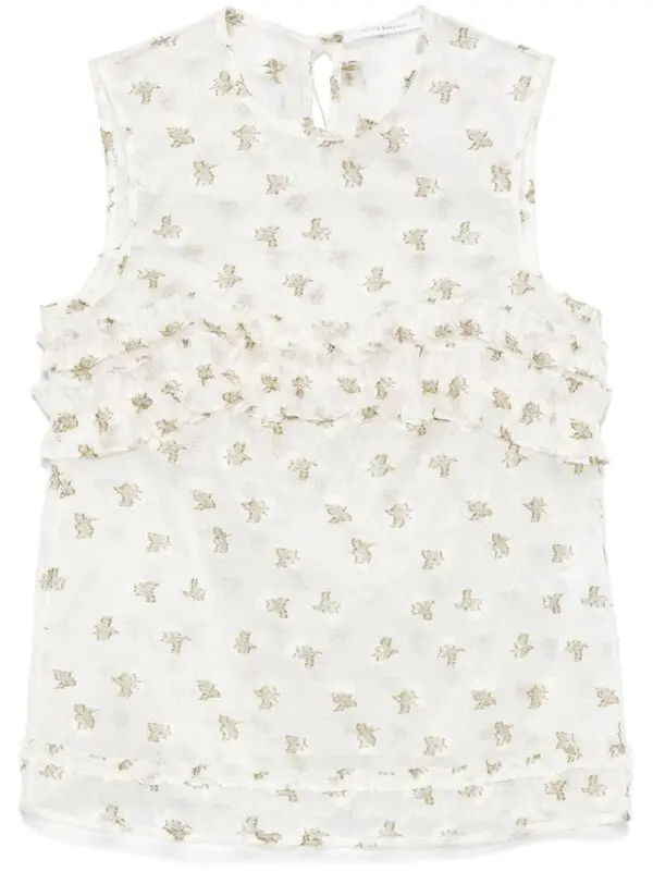 Cecilie Bahnsen Oksana Top - White