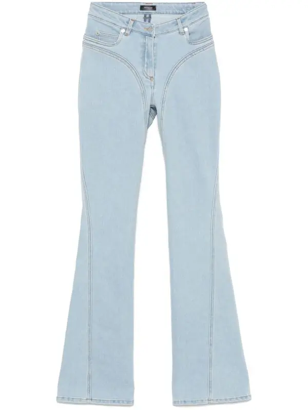 MUGLER Flared Jeans - Blue