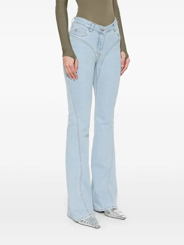 MUGLER Flared Jeans - Blue