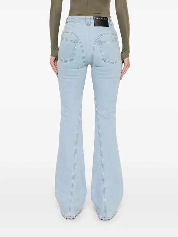 MUGLER Flared Jeans - Blue
