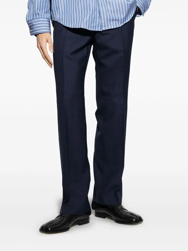AMI Paris Pressed-crease Tapered Trousers