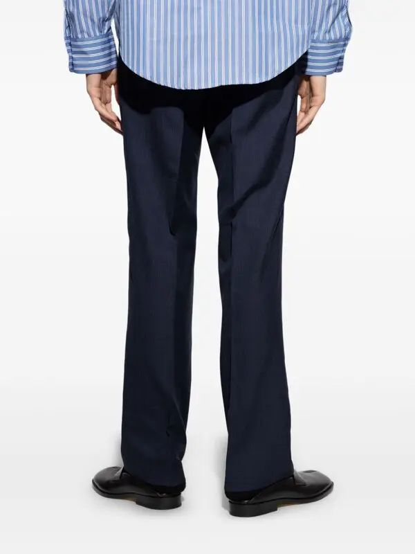 AMI Paris Pressed-crease Tapered Trousers