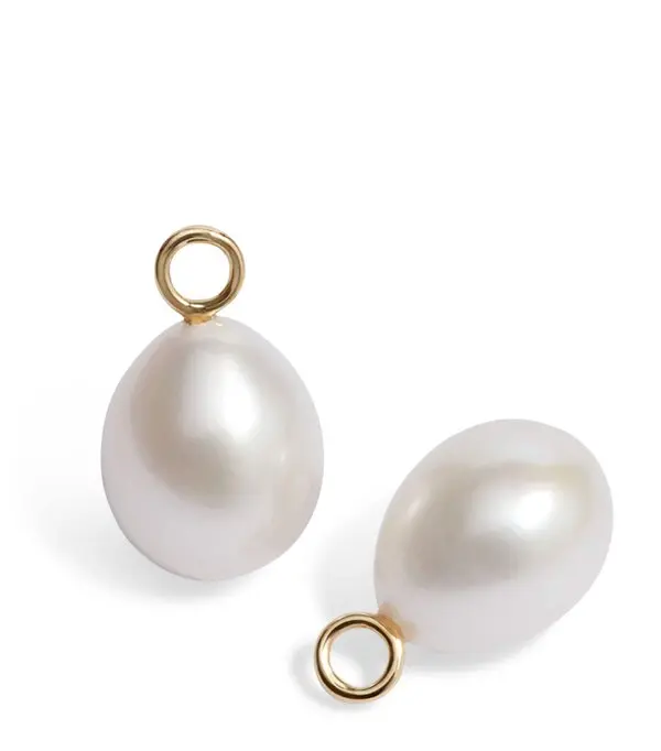 Annoushka Yellow And Pearl Earring Drops - Gold