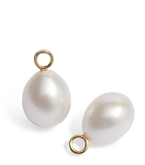 Annoushka Yellow And Pearl Earring Drops - Gold