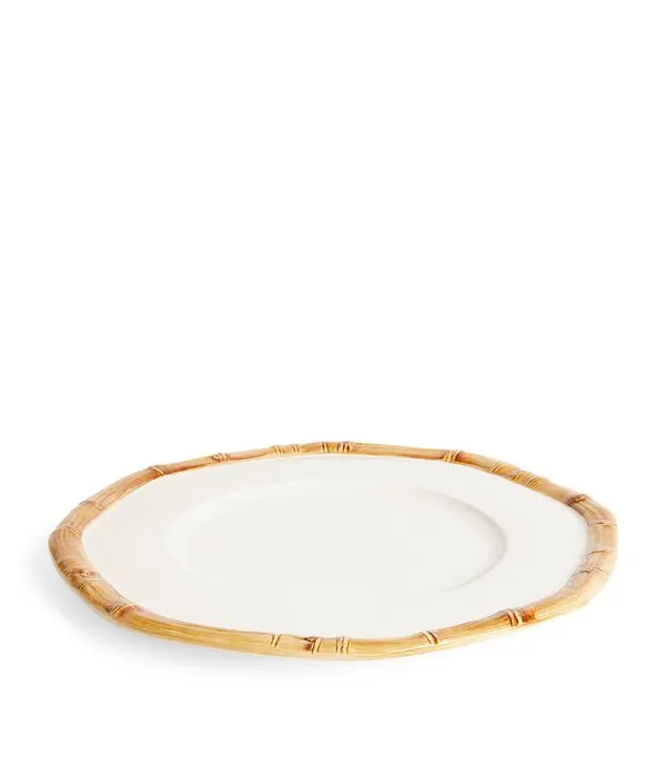 LES-OTTOMANS Ceramic Bamboo Plate