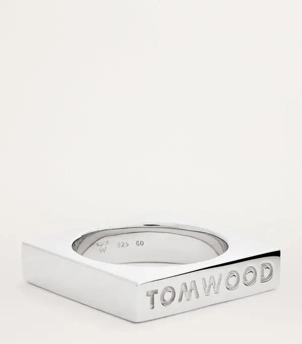Tom Wood Sterling Square Ring
