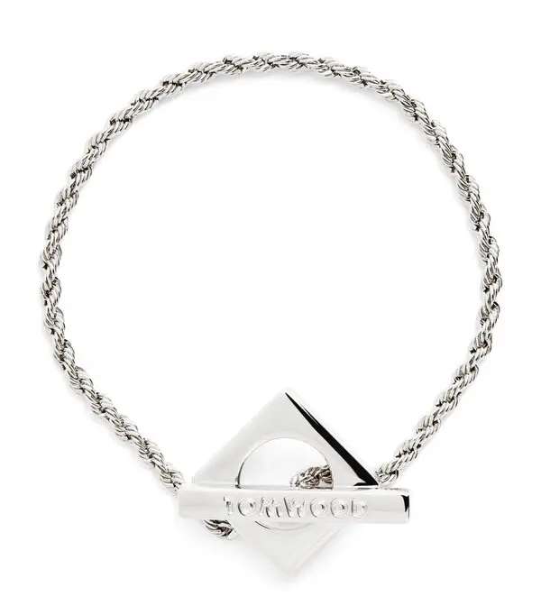 Tom Wood Sterling Square Rope Bracelet - Silver