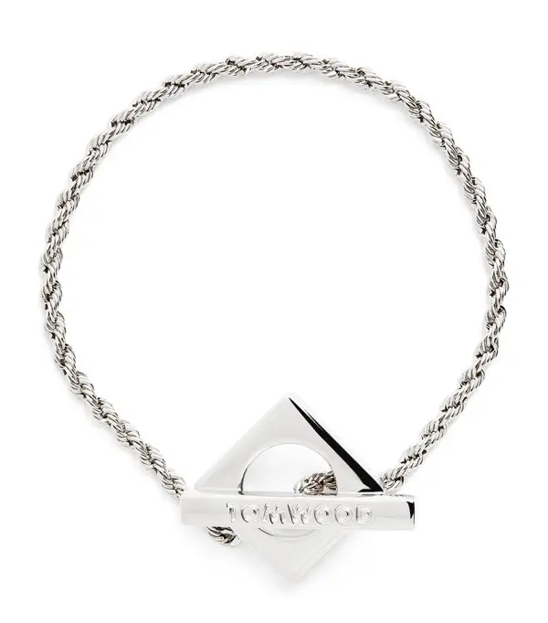 Tom Wood Square Rope Bracelet - Silver