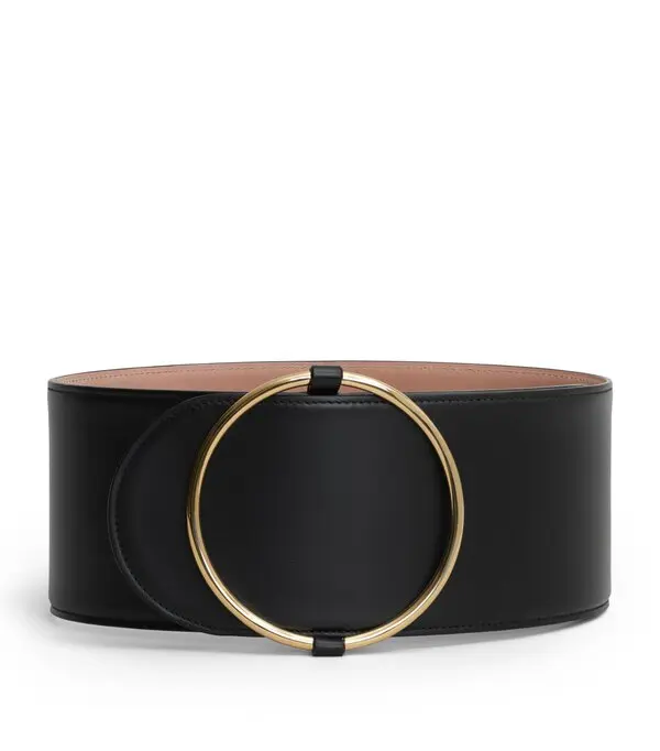 Alaïa Ring-detail Waist Belt - Black
